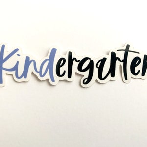 Kindergarten | Sticker - Etsy
