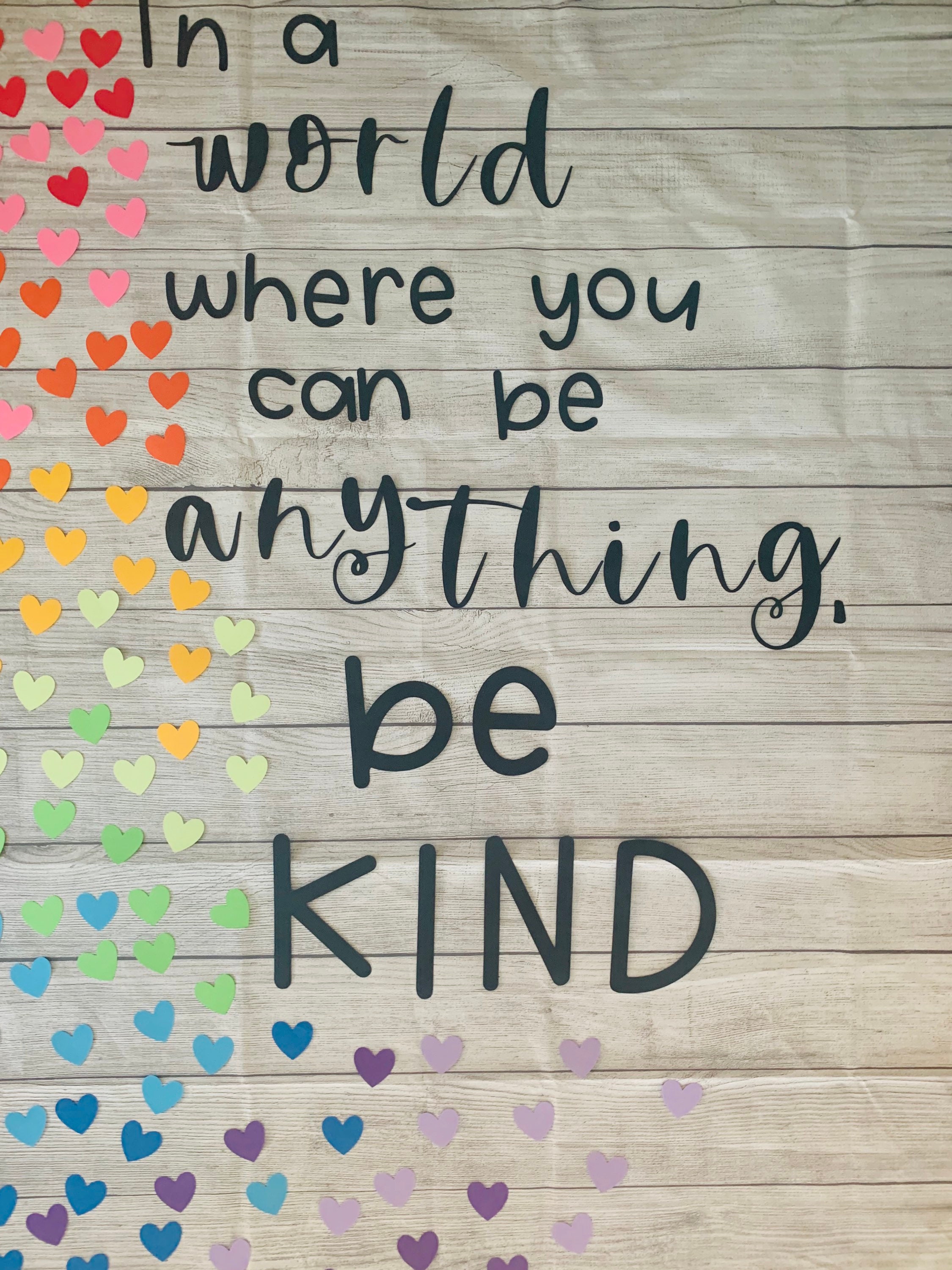 In a World Where You Can Be Anything Be Kind Bulletin Board - Etsy