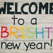 Welcome to a BRIGHT New Year! | Bulletin Board Cutout - Etsy