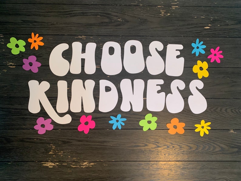Choose Kindness Bulletin Board Cutouts Decor - Etsy