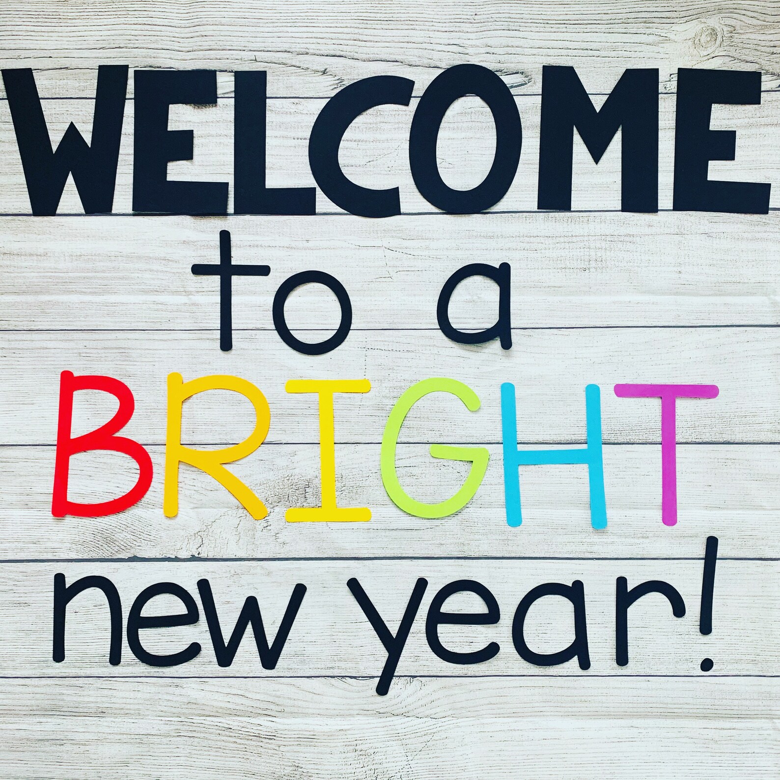 Welcome to a BRIGHT New Year Bulletin Board Cutout - Etsy