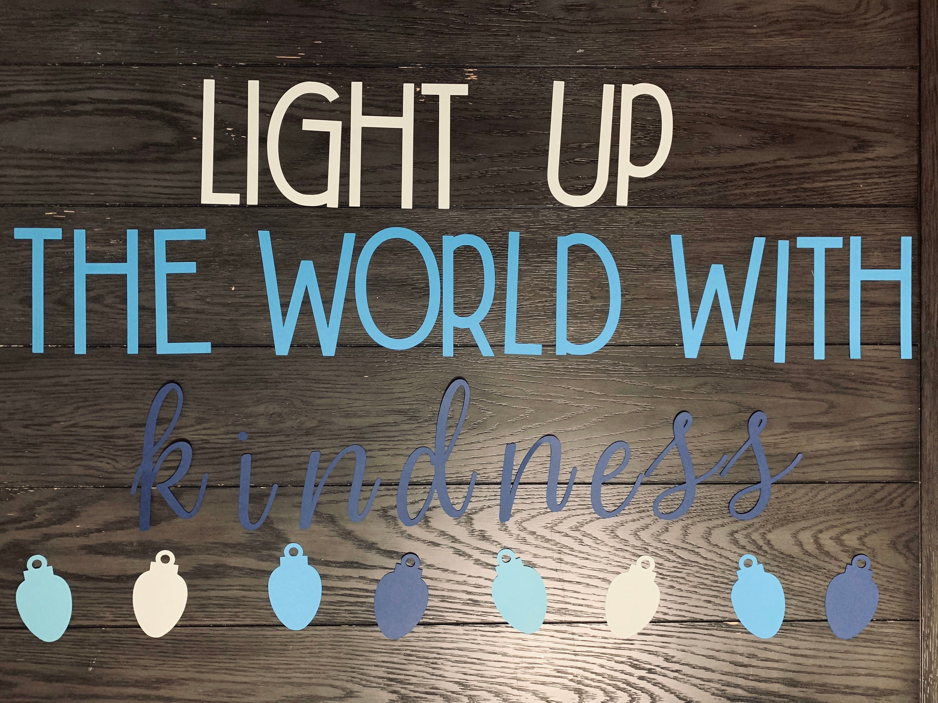 Light up the World With Kindness | Bulletin Board Cut Out - Etsy