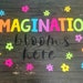 Imagination Blooms Here | Bulletin Board Cutout Decor - Etsy