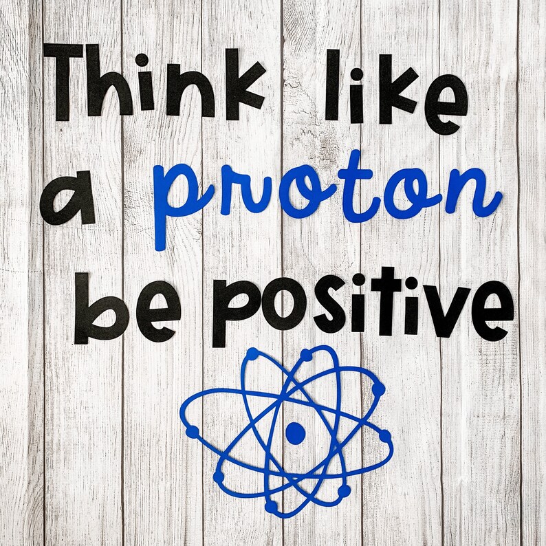 Be Positive | Bulletin Board Cut Out - Etsy