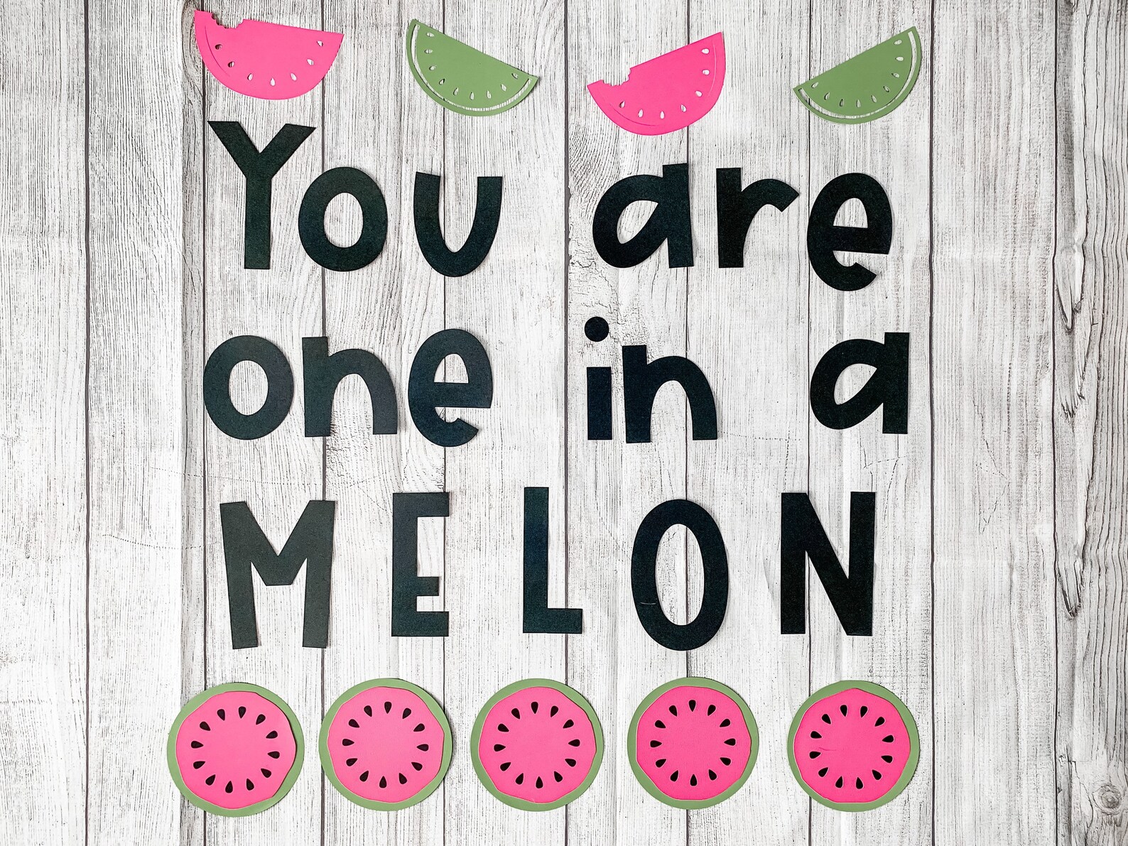 One in a Melon Bulletin Board Cut Out - Etsy