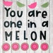 One in a Melon Bulletin Board Cut Out - Etsy