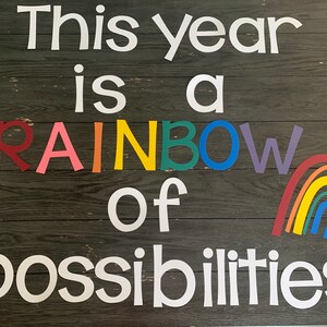 Rainbow of Possibilities | Bulletin Board Cut Out - Etsy