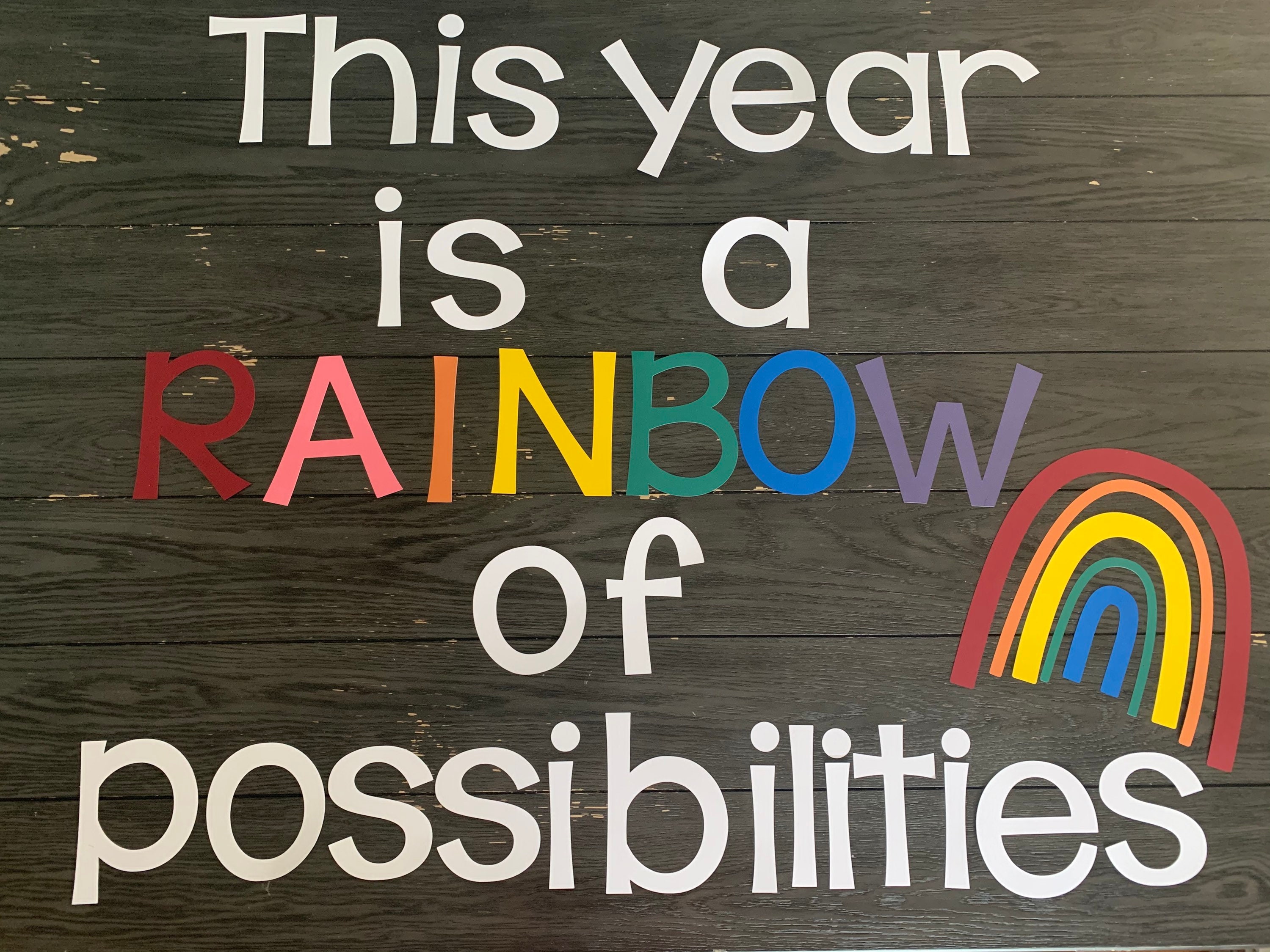 Rainbow of Possibilities | Bulletin Board Cut Out - Etsy