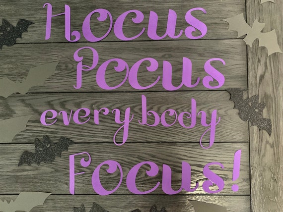Hocus Pocus Everybody Focus Bulletin Board Cut Out - Etsy New Zealand