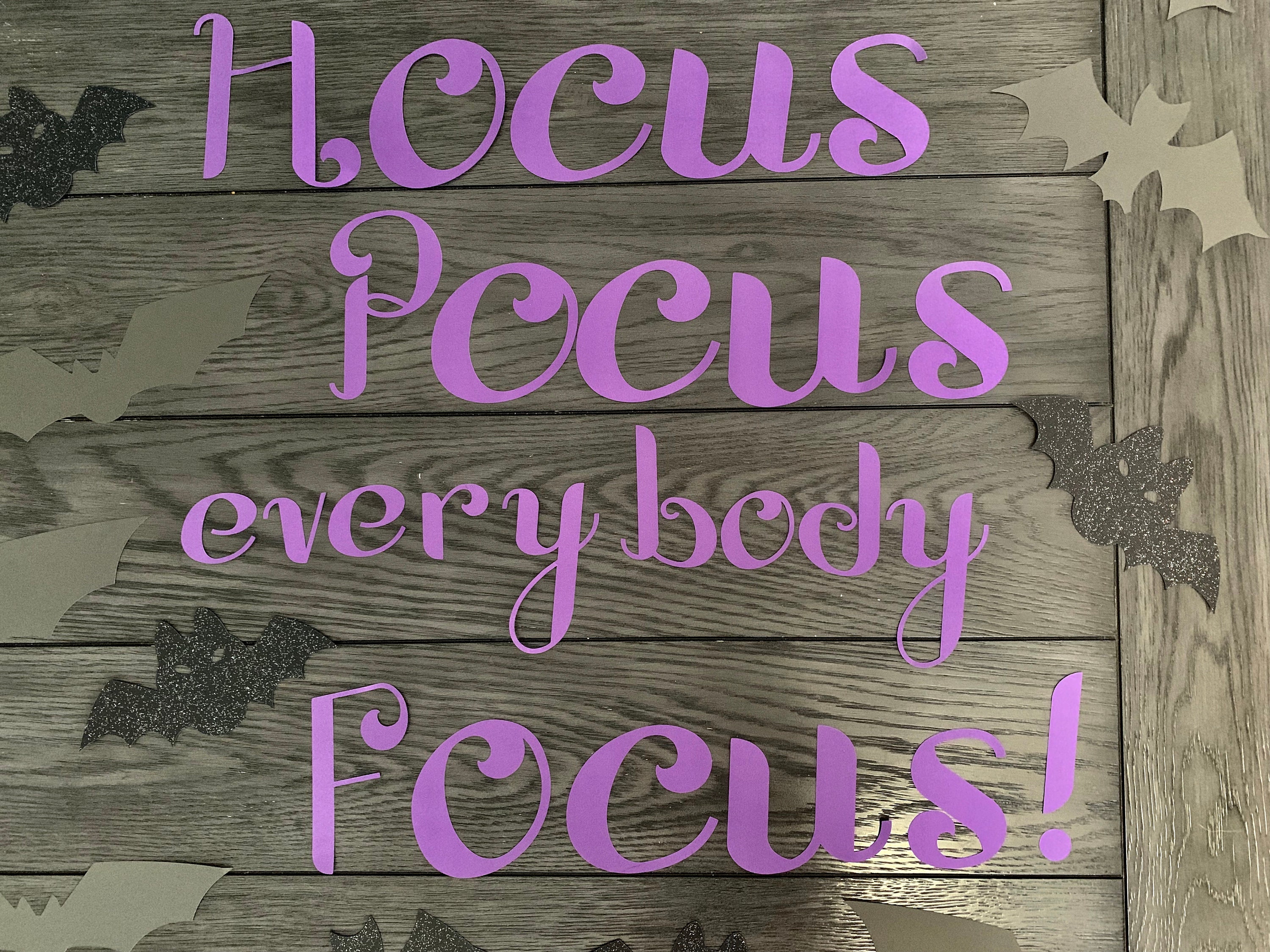 Hocus Pocus Everybody Focus | Bulletin Board Cut Out - Etsy