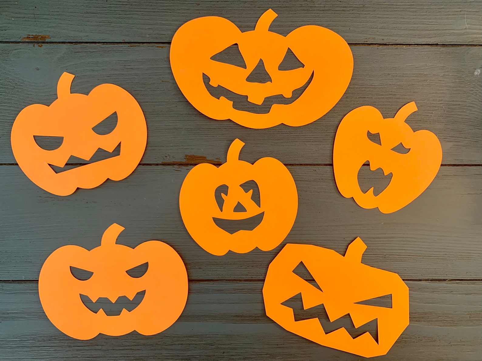 Jack O' Lantern Bulletin Board Cut Out Class Set - Etsy