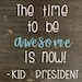 Be Awesome | Bulletin Board Cut Out - Etsy