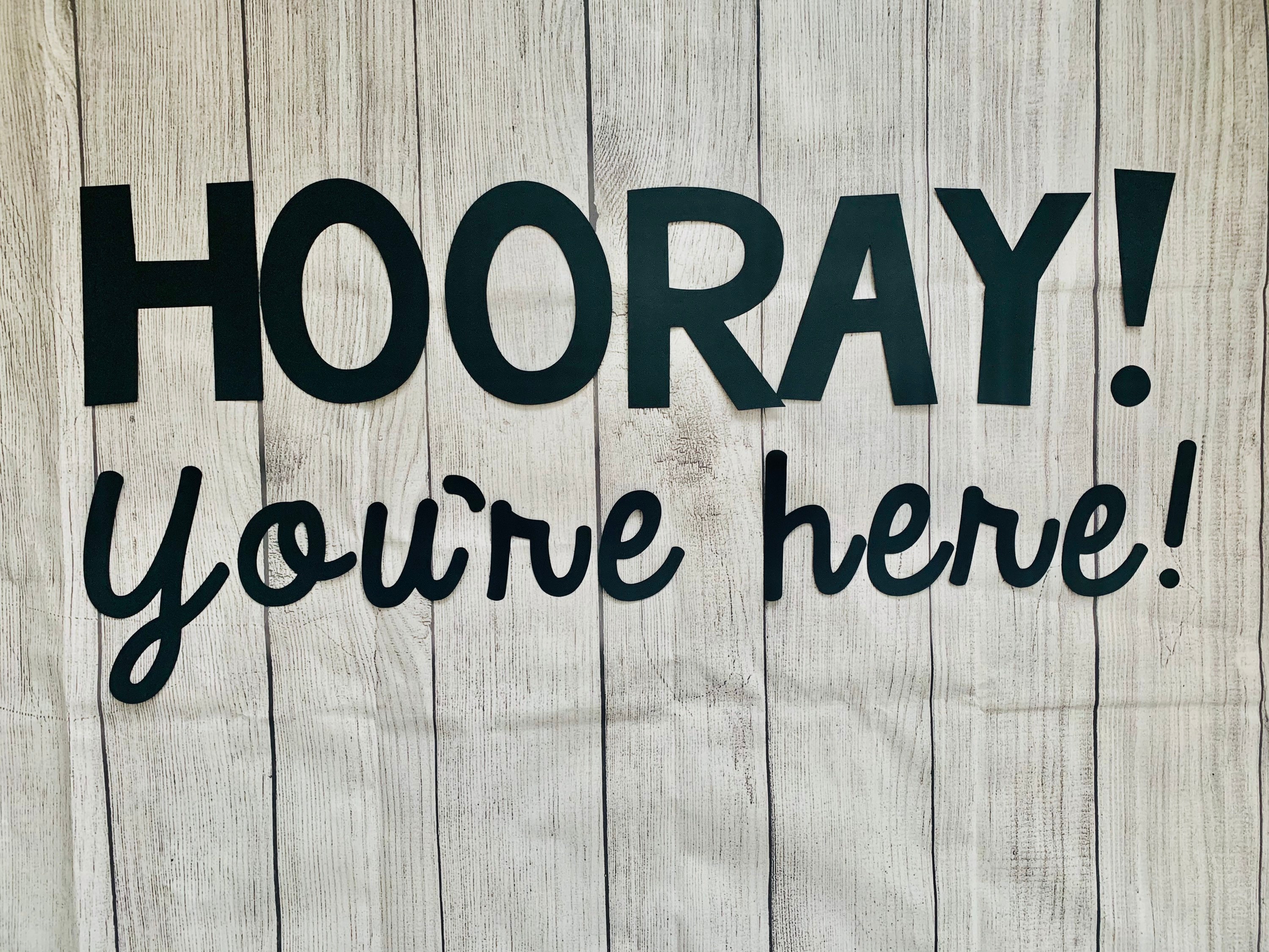 Hooray Youre Here Bulletin Board Cut Out - Etsy
