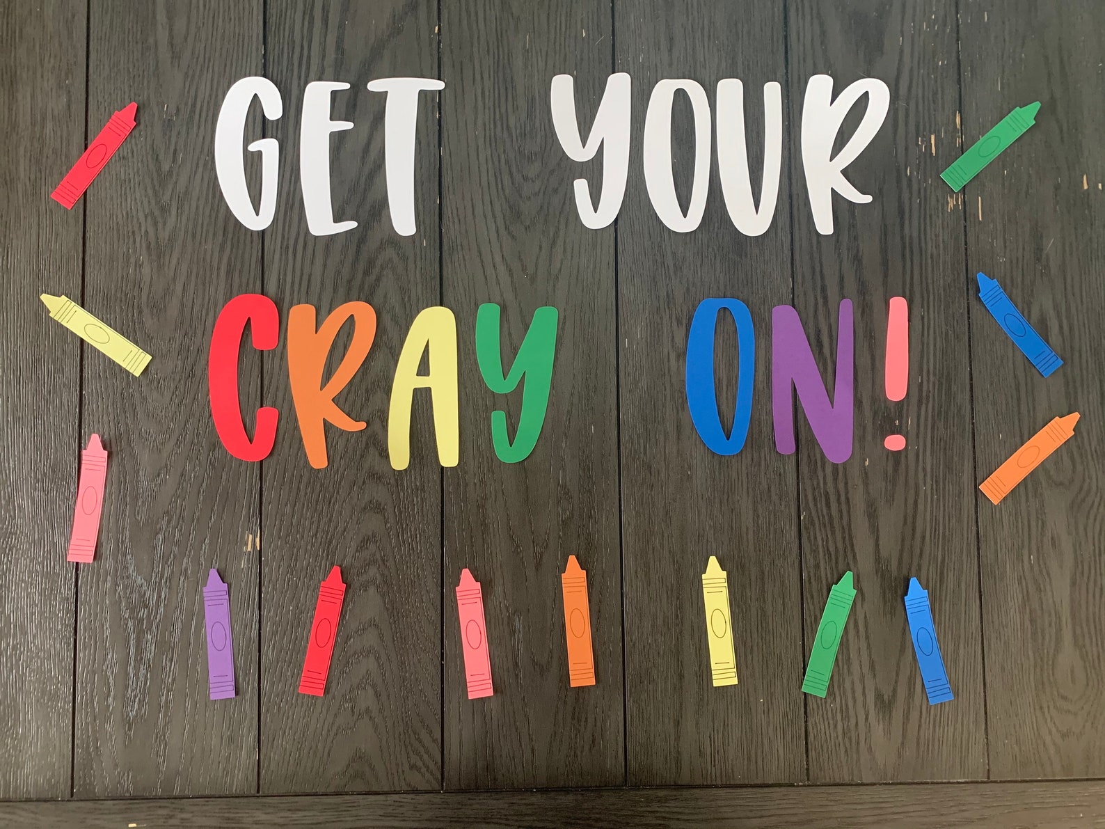 Get Your CRAY ON Bulletin Board Cut Out - Etsy