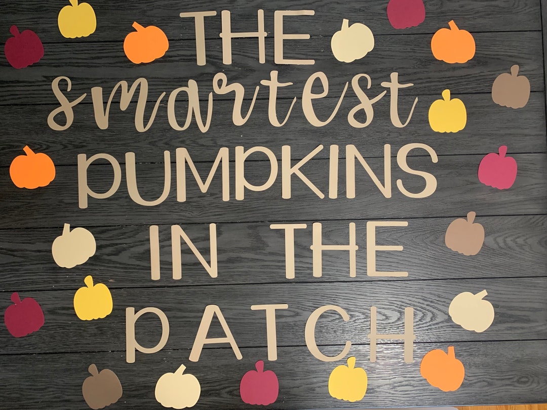 Smartest Pumpkins in the Patch | Bulletin Board Cutouts Decor - Etsy