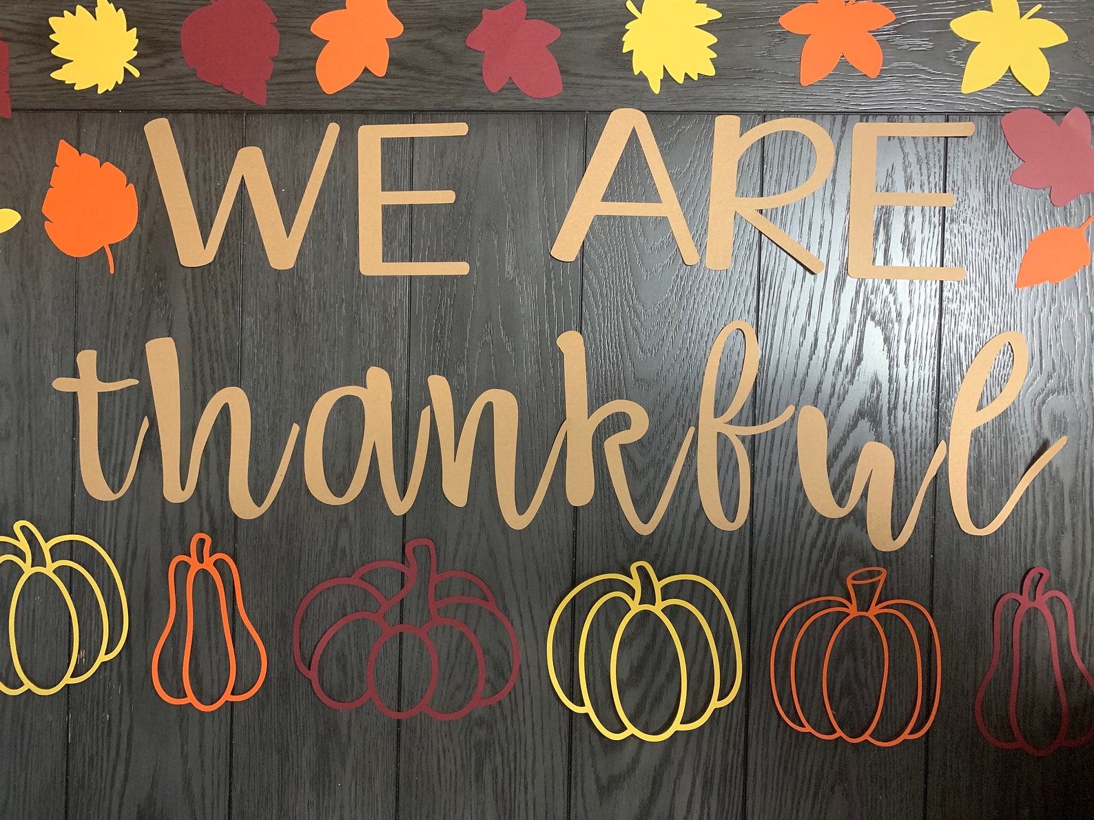 We Are Thankful Bulletin Board Cutouts Decor - Etsy