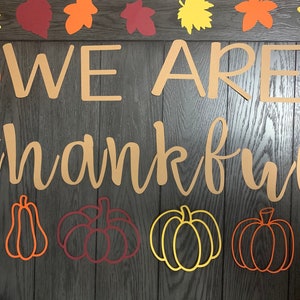 We Are Thankful | Bulletin Board Cutouts Decor - Etsy