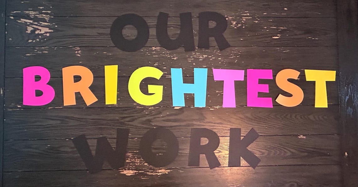 OUR BRIGHTEST WORK | Bulletin Board Cutouts Decor - Etsy