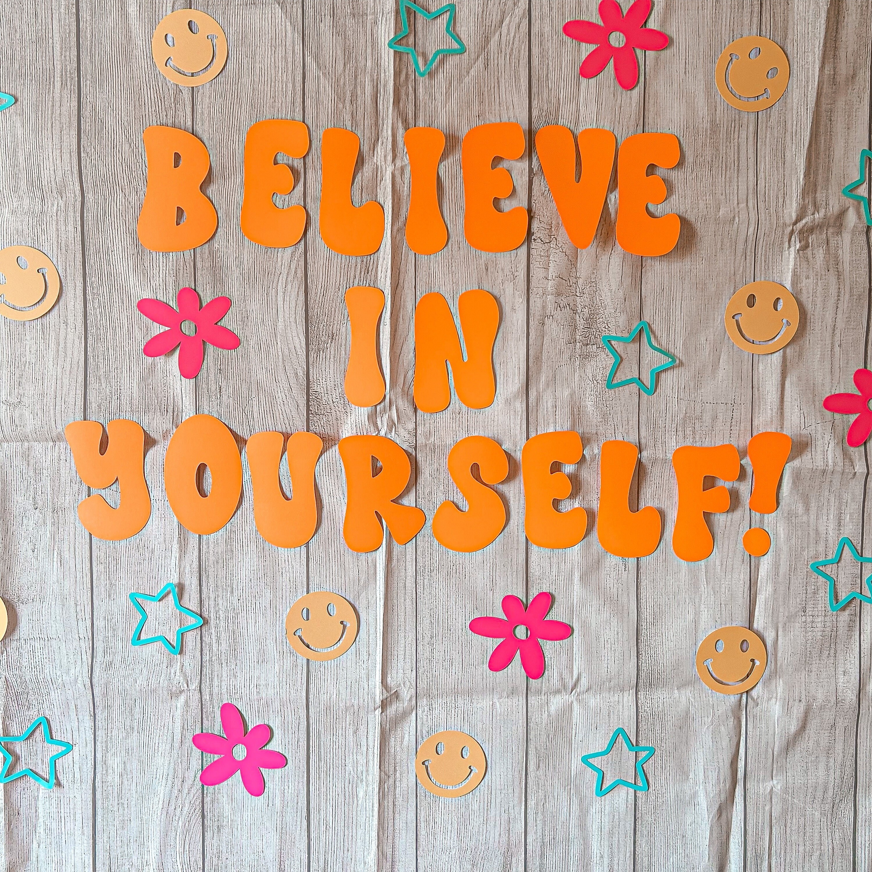 Believe in Yourself | Bulletin Board Cut Out - Etsy