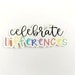 Celebrate Differences Sticker - Etsy