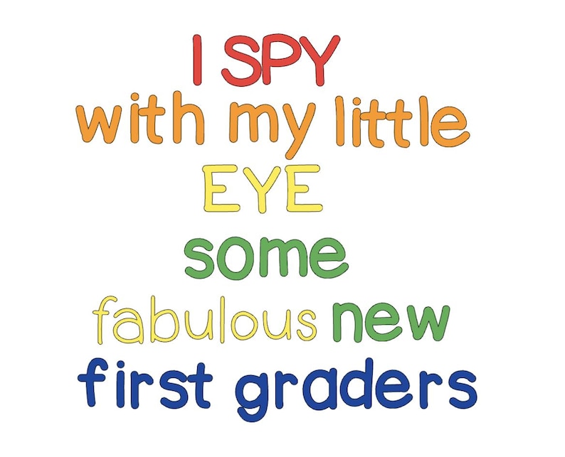 I Spy | Bulletin Board Cut Out - Etsy