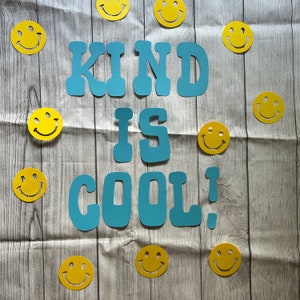 KIND IS COOL | Bulletin Board Cut Out - Etsy