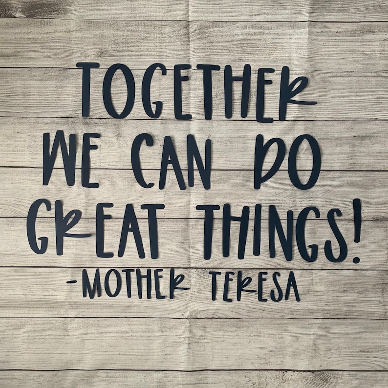 Together We Can Do Great Things Bulletin Board Cut Out - Etsy
