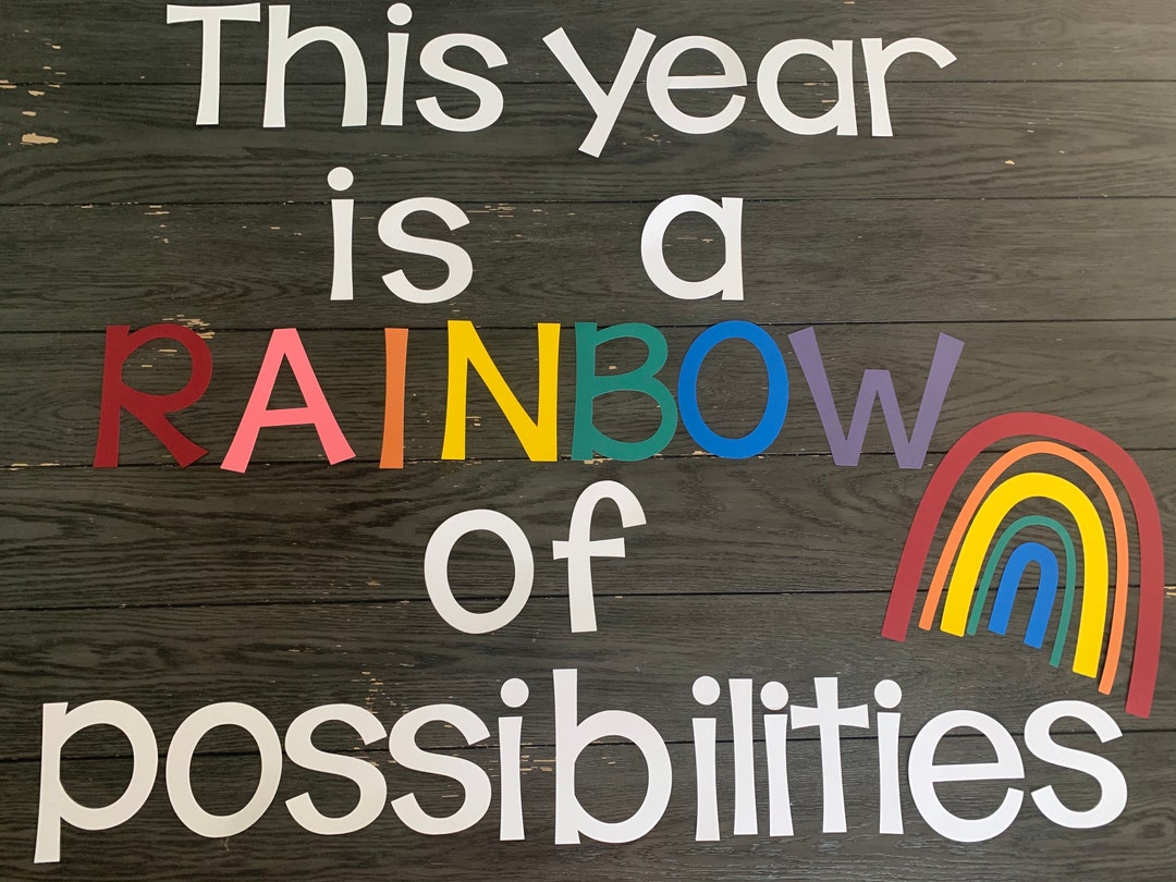 Rainbow of Possibilities | Bulletin Board Cut Out - Etsy
