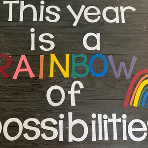 Rainbow of Possibilities | Bulletin Board Cut Out - Etsy