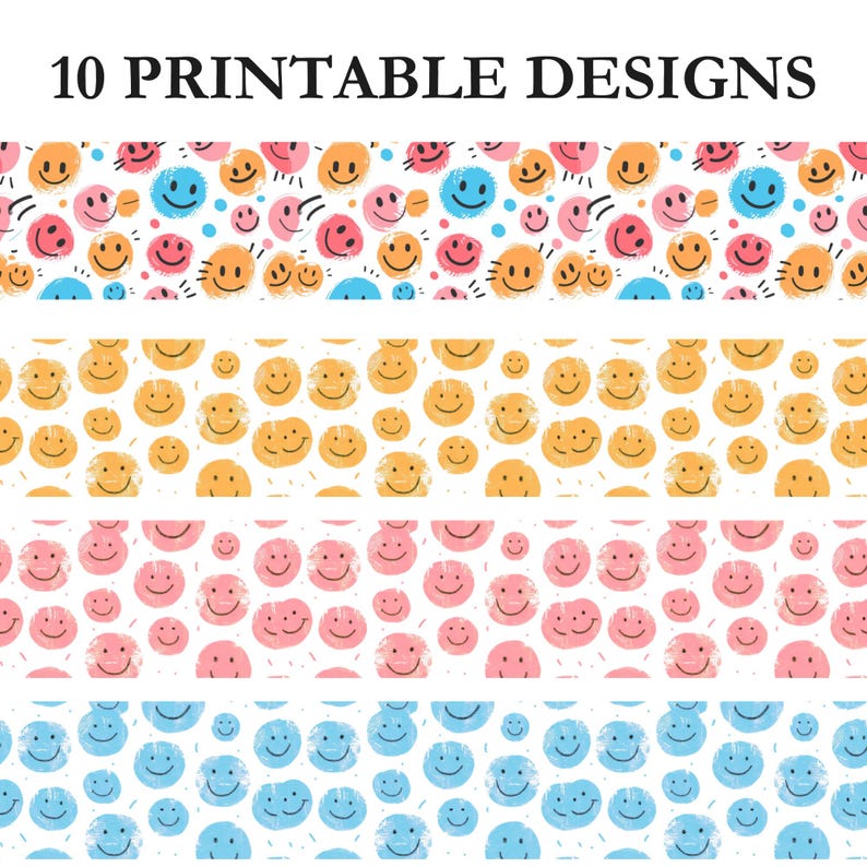 Smiley Face Bulletin Board Borders: Teacher Classroom Decor (digital ...