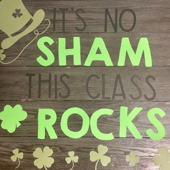 It's no SHAM this class ROCKS Bulletin Board Cut Out | Etsy
