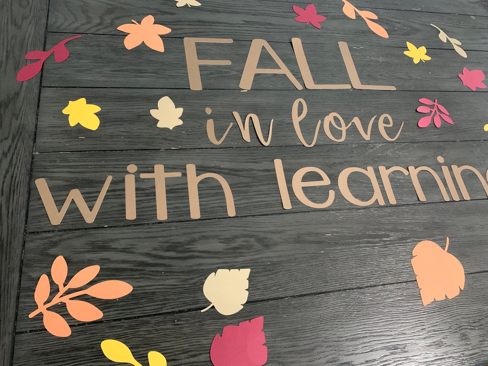 Fall in Love With Learning Bulletin Board Cutouts Decor - Etsy