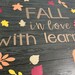 Fall in Love With Learning Bulletin Board Cutouts Decor - Etsy
