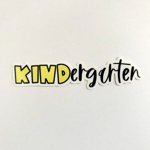 Kindergarten Yellow | Sticker - Etsy