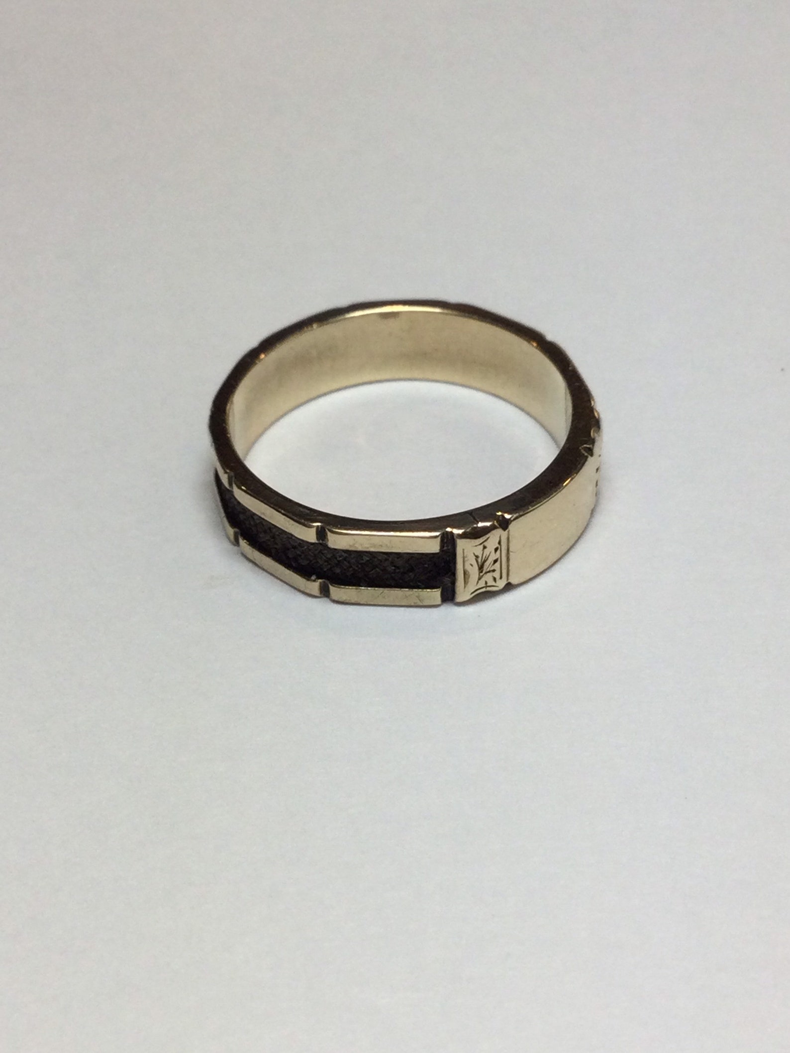 Victorian Hair Band Ring 10k Yellow Gold Engraveable Woven - Etsy