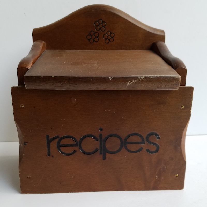 Retro Recipe Box - Etsy