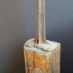 Vintage or Antique Shoe Anvil, Old Wood Stand With 3 Iron Shoe Forms - Etsy