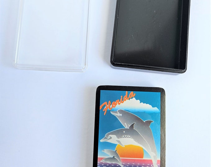 Vintage Florida Souvenir Playing Cards With Dolphins by Erco Made in ...