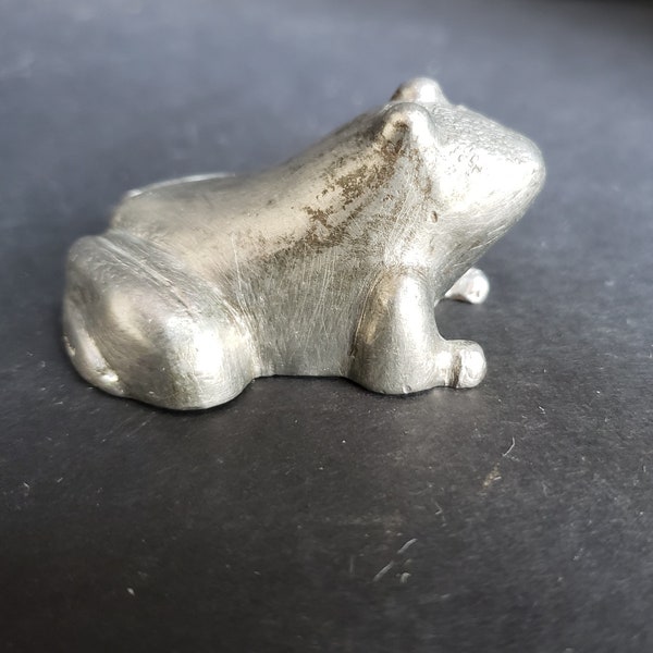Metal Frog Figurine - Etsy