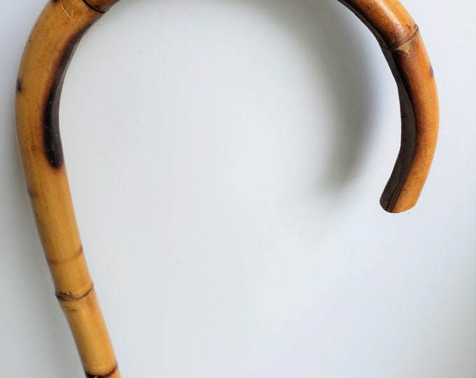 Vintage Bamboo Carnival Barker's Cane With Metal Tip - Marked Japan ...