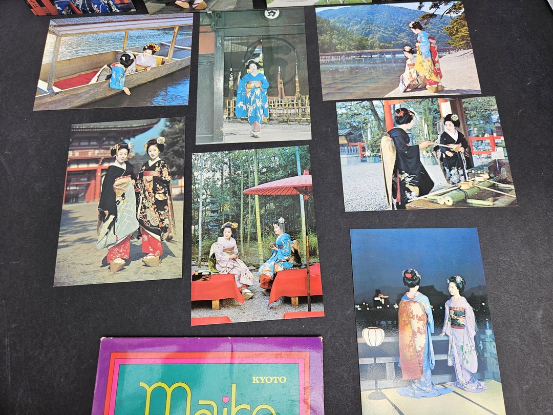 Kyoto Maiko Girls Vintage Postcard Set 11 Unused Postcards - Etsy