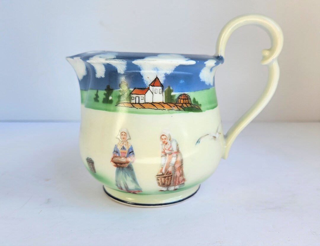 Royal Bayreuth Bavaria Creamer With Two Women and Landscape Scene - Etsy
