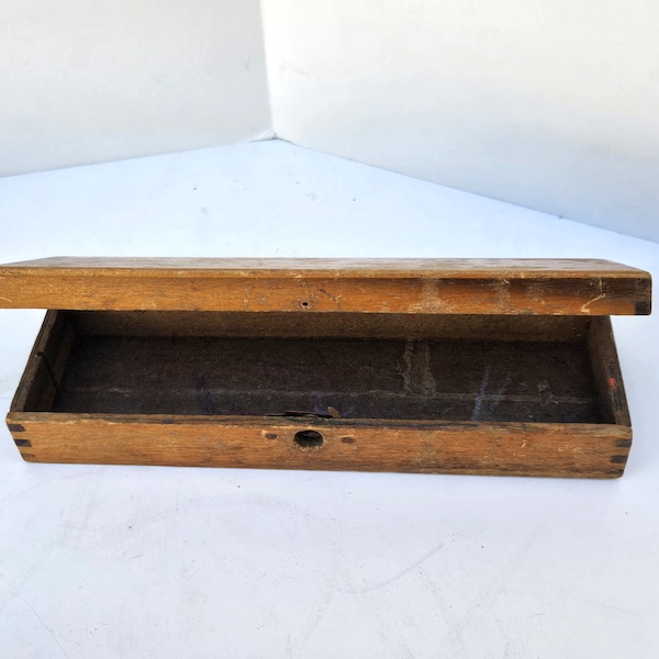 Wood Pencil Box - Etsy