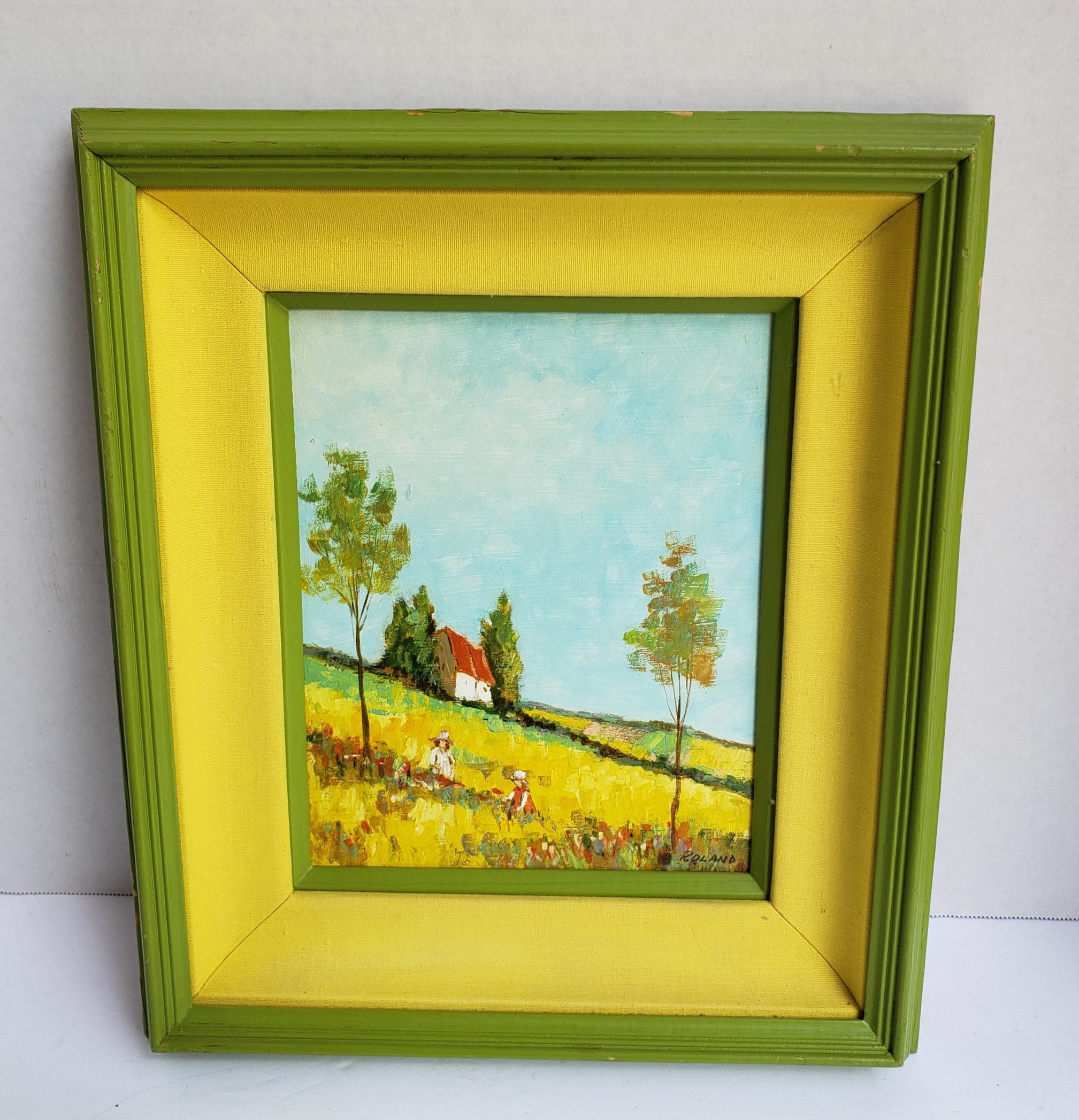 pair-of-oil-paintings-on-board-bright-painted-wood-frames-with-etsy