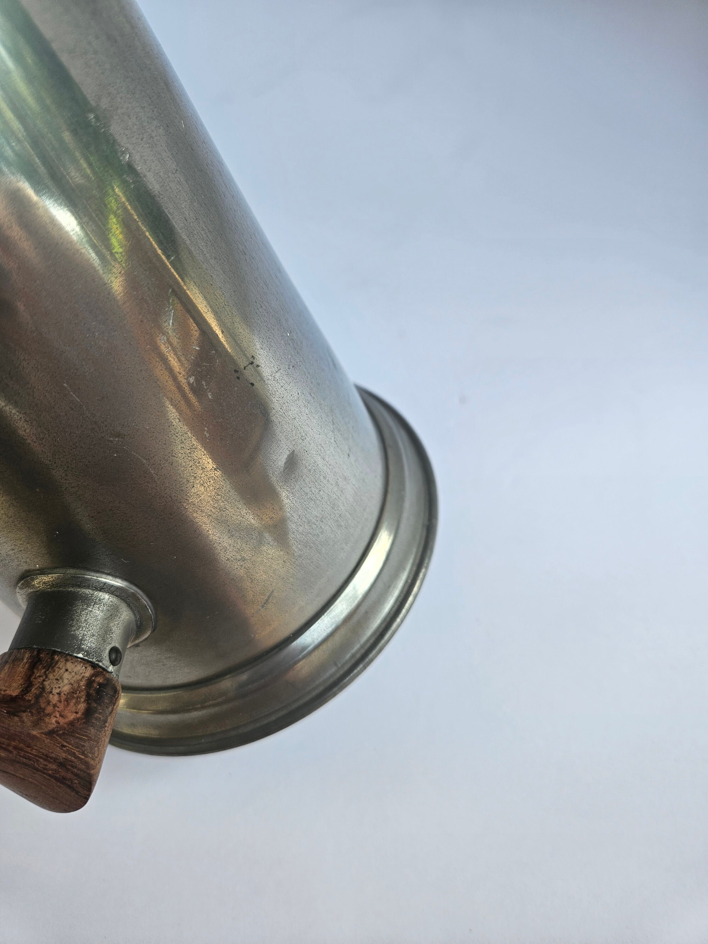 Stieff Pewter Tankard or Stein Like Pitcher With Curvy Wood Handle - Etsy