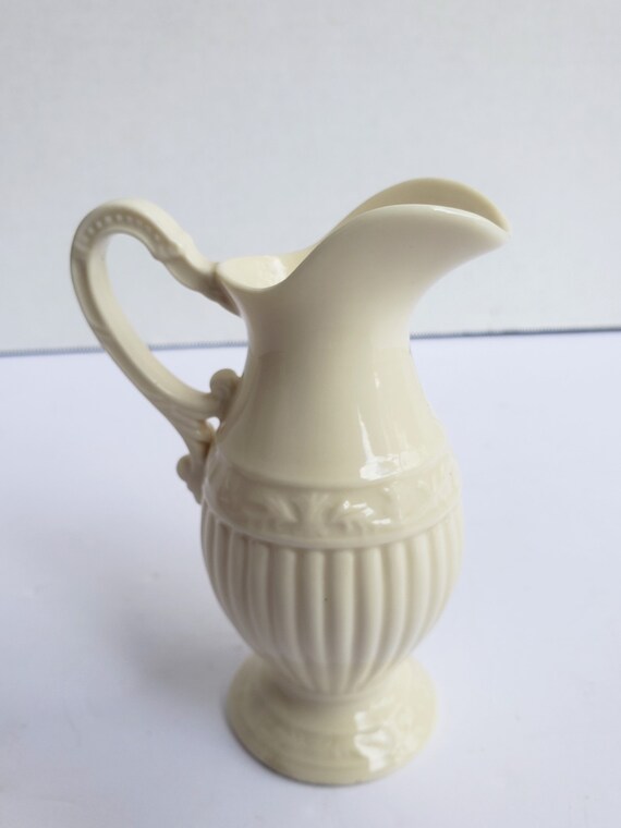 Thatcham Creamware Porcelain Creamer Pitcher With Vine and Rib - Etsy