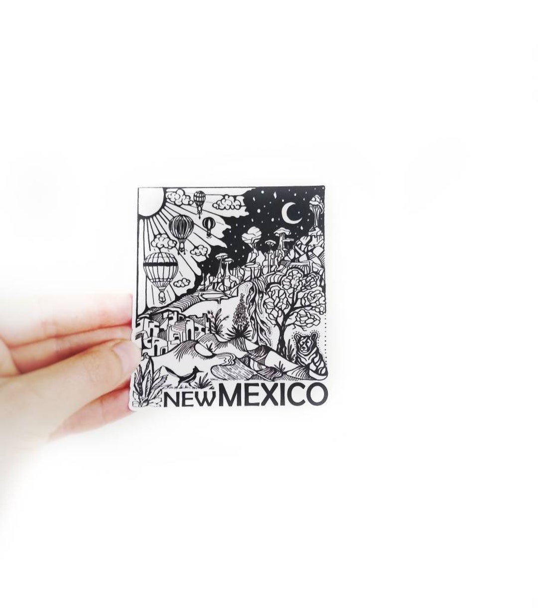 New Mexico State 4" Weatherproof and Durable, Outdoor Sticker, Travel ...
