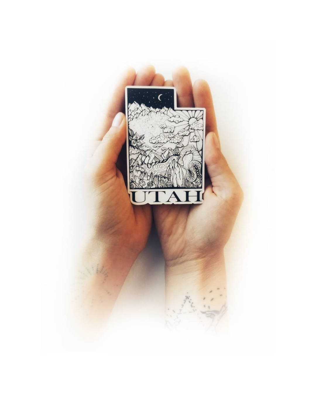 Utah State 4" Weatherproof and Durable, Outdoor Sticker, Travel Sticker ...