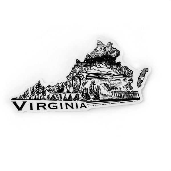 Virginia Bumper Sticker - Etsy