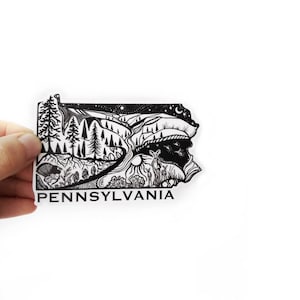 Pennsylvania State Sticker 4 Weatherproof and Durable - Etsy